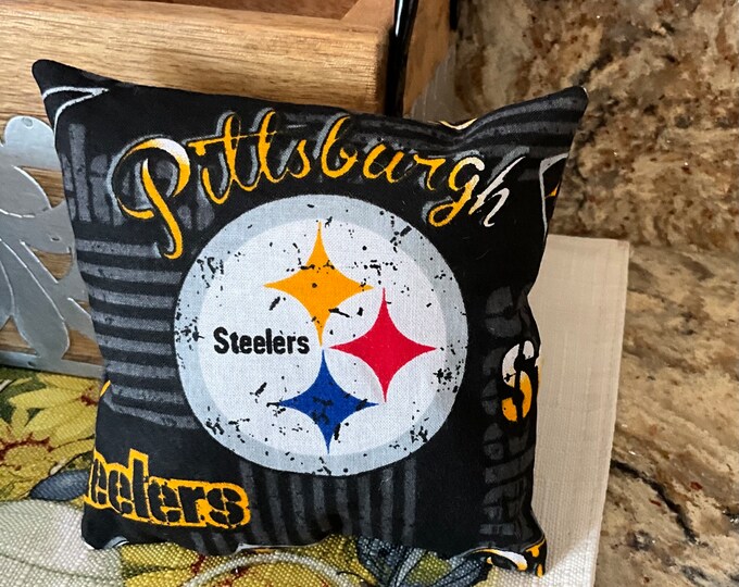 Pittsburgh Steelers Tiered Tray Decor, Mini Pillow, Football Decor ...
