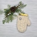 Mini Mitten Ornament, Gift Tag, Holiday Decor, Christmas Gift, Gift ...