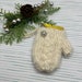 Mini Mitten Ornament, Gift Tag, Holiday Decor, Christmas Gift, Gift ...
