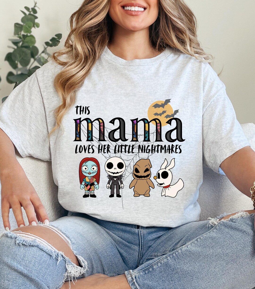 Horror Mama Customizable Png, Custom This Mama Loves Her Nightmares ...