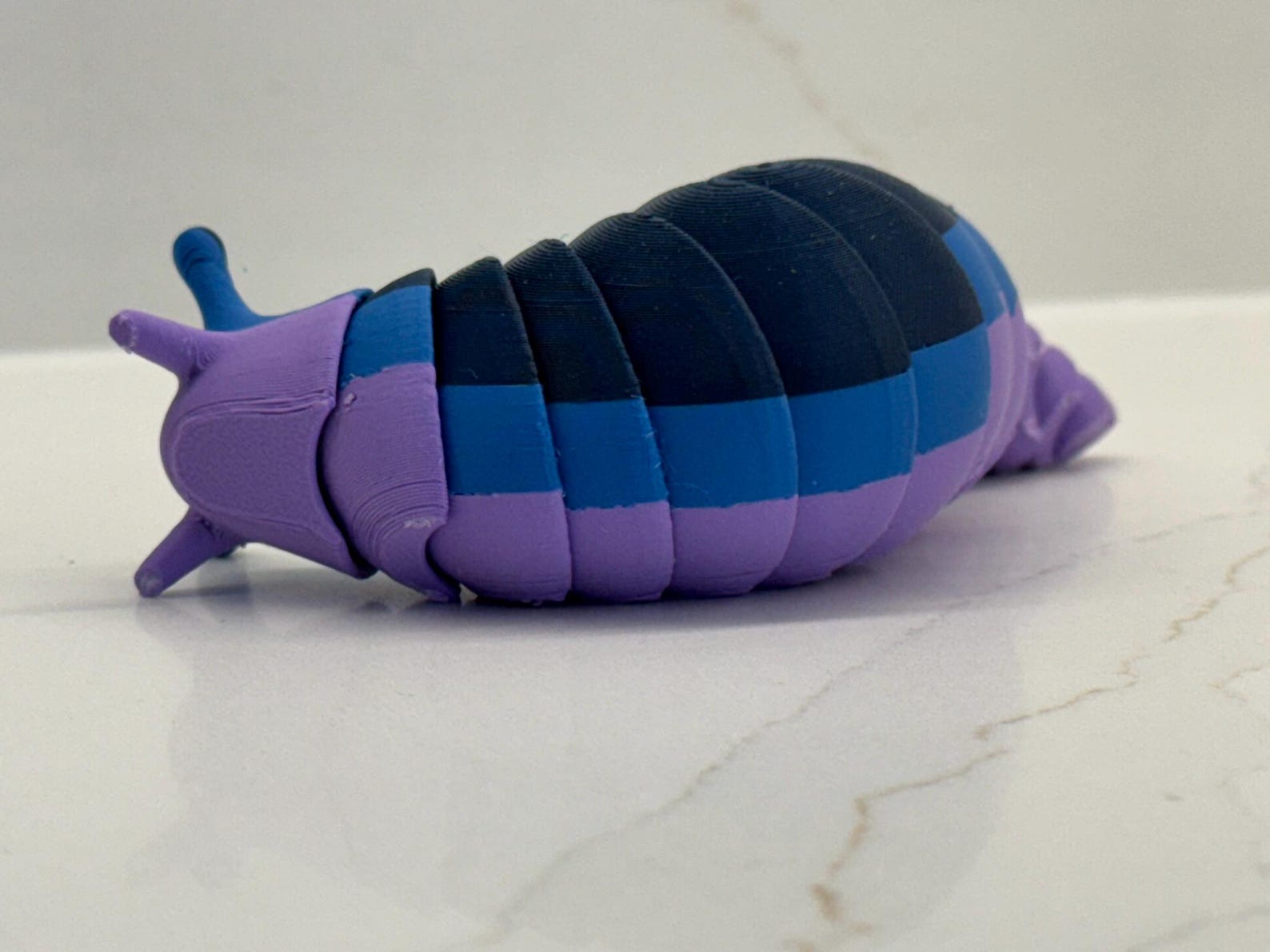 Articulated Sensory Slug: 3D Printed Fidget Toy, Customizable Colors - Etsy