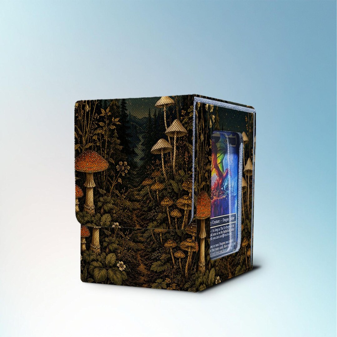 MTG Deck Box With Commander Display, Holds 100+ Sleeved Cards, Moonlit ...