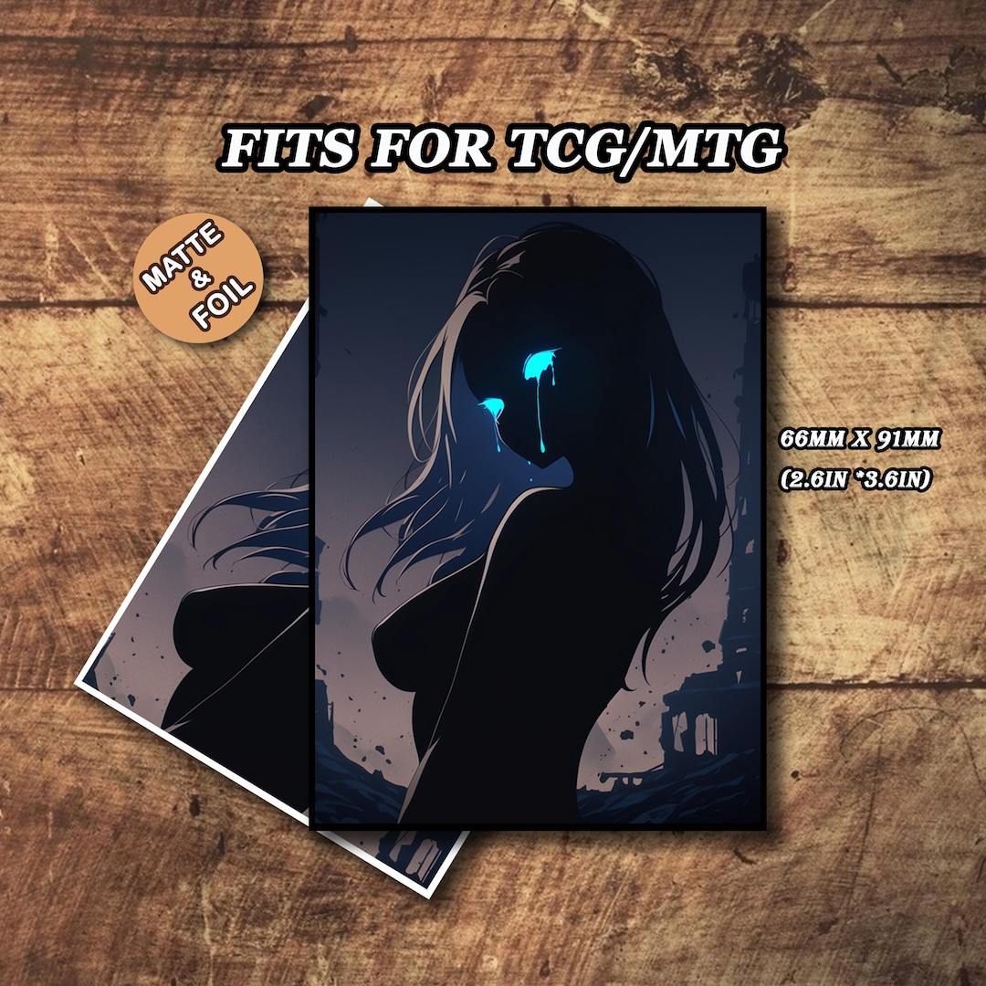 Mtg Card Sleeves, Blue Teardrops Card Sleeve, Matte or Foil, Gift for ...