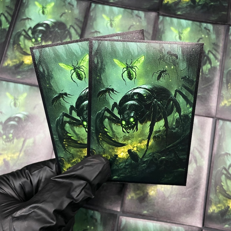 Spider Art Card Sleeves - Etsy