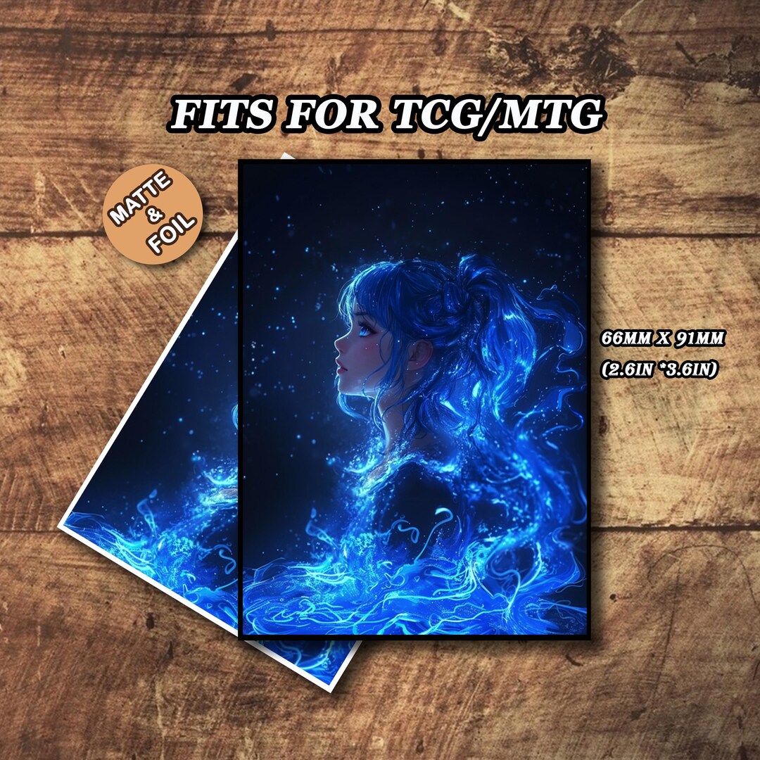 Mtg Card Sleeves, Abyssal Spirit Theme TCG Sleeves, Matte or Foil, Gift ...