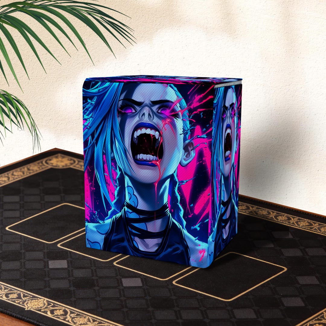 Jinx Riftbound Deck Box, Holds 100+ Sleeved Cards, Mtg Deck Boxex for ...