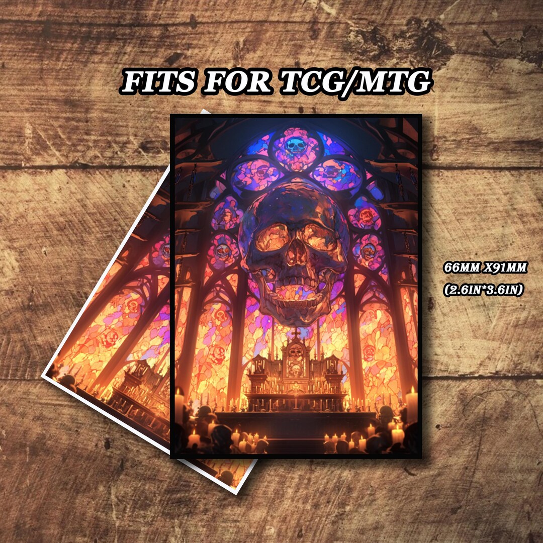 Mtg Card Sleeves, Skeleton's Prayer Theme Card Sleeve, Top Quality and ...
