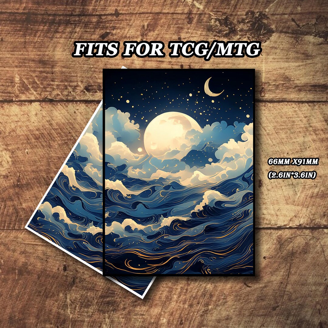 Custom Art Card Sleeve, MTG & TCG Full Art Card Sleeves, Sea of Stars ...