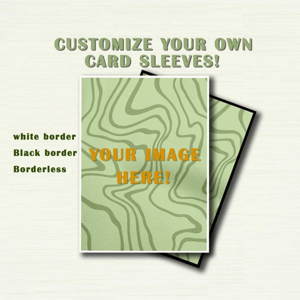 Customized Card Sleeve - Etsy