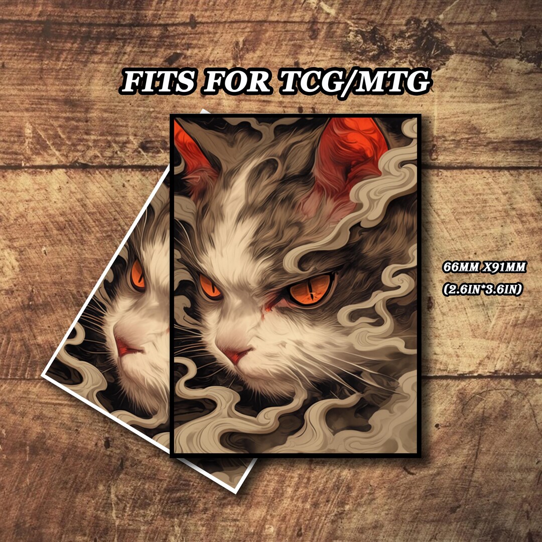 Mtg Card Sleeves, Cat in the Mist Theme Card Sleeves, Top Quality and ...
