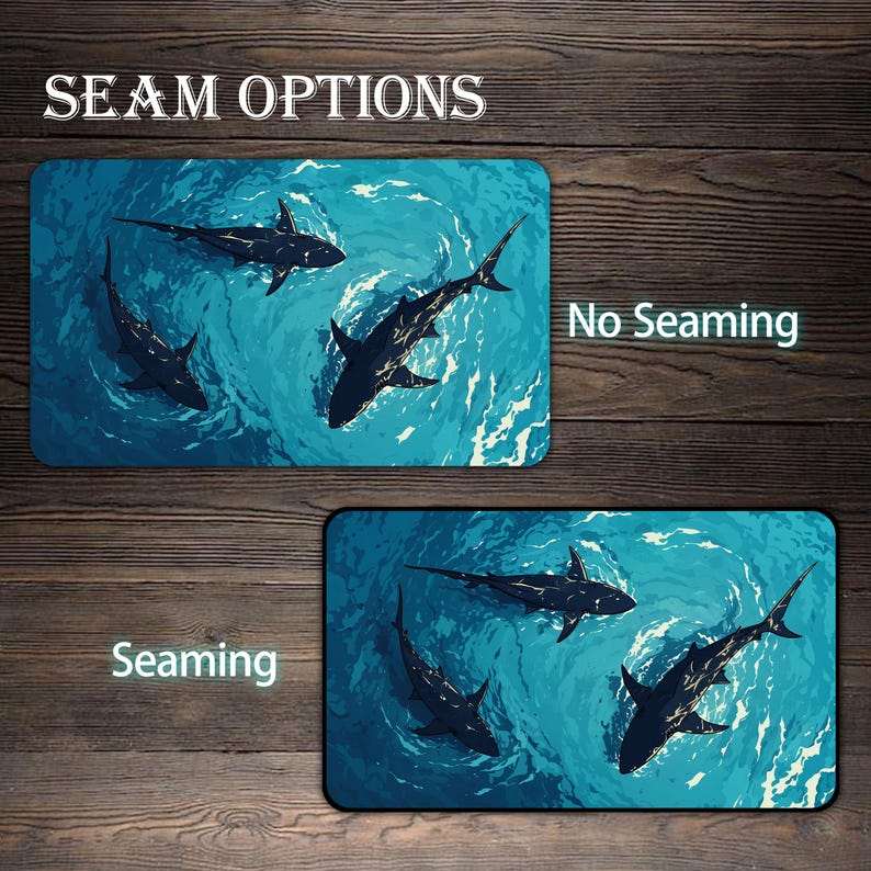 MTG Playmat, Ocean Sharks Custom Play Mat, TCG Playmat With Zones - 24 ...