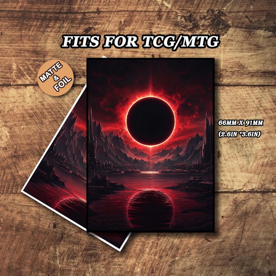 Mtg Sleeves Matte, Mtg Card Sleeves, Apocalyptic Eclipse Magic Sleeves ...