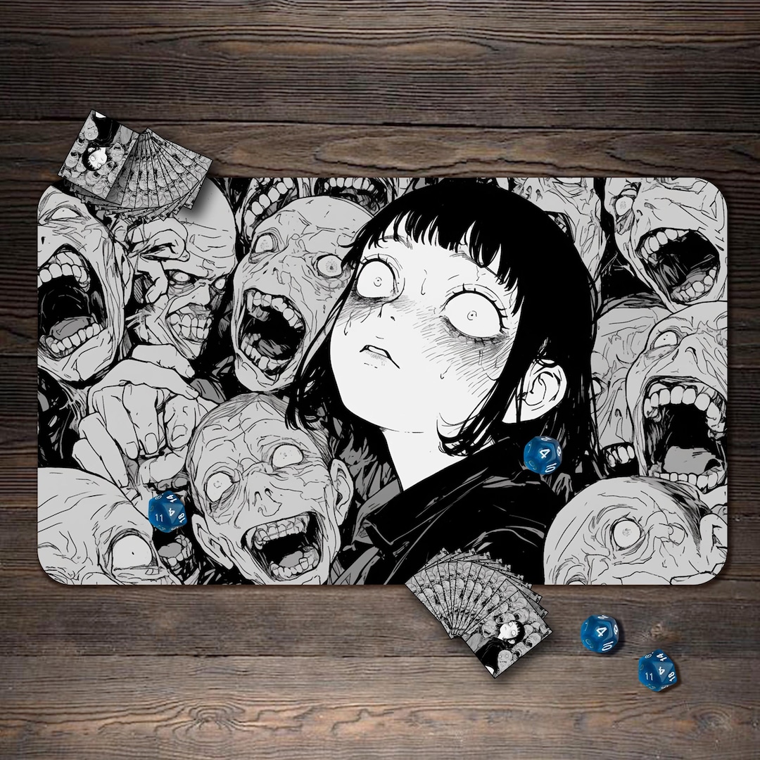 MTG Playmat, Anime Zombies Custom Play Mat, TCG Playmat With Zones - 24 ...