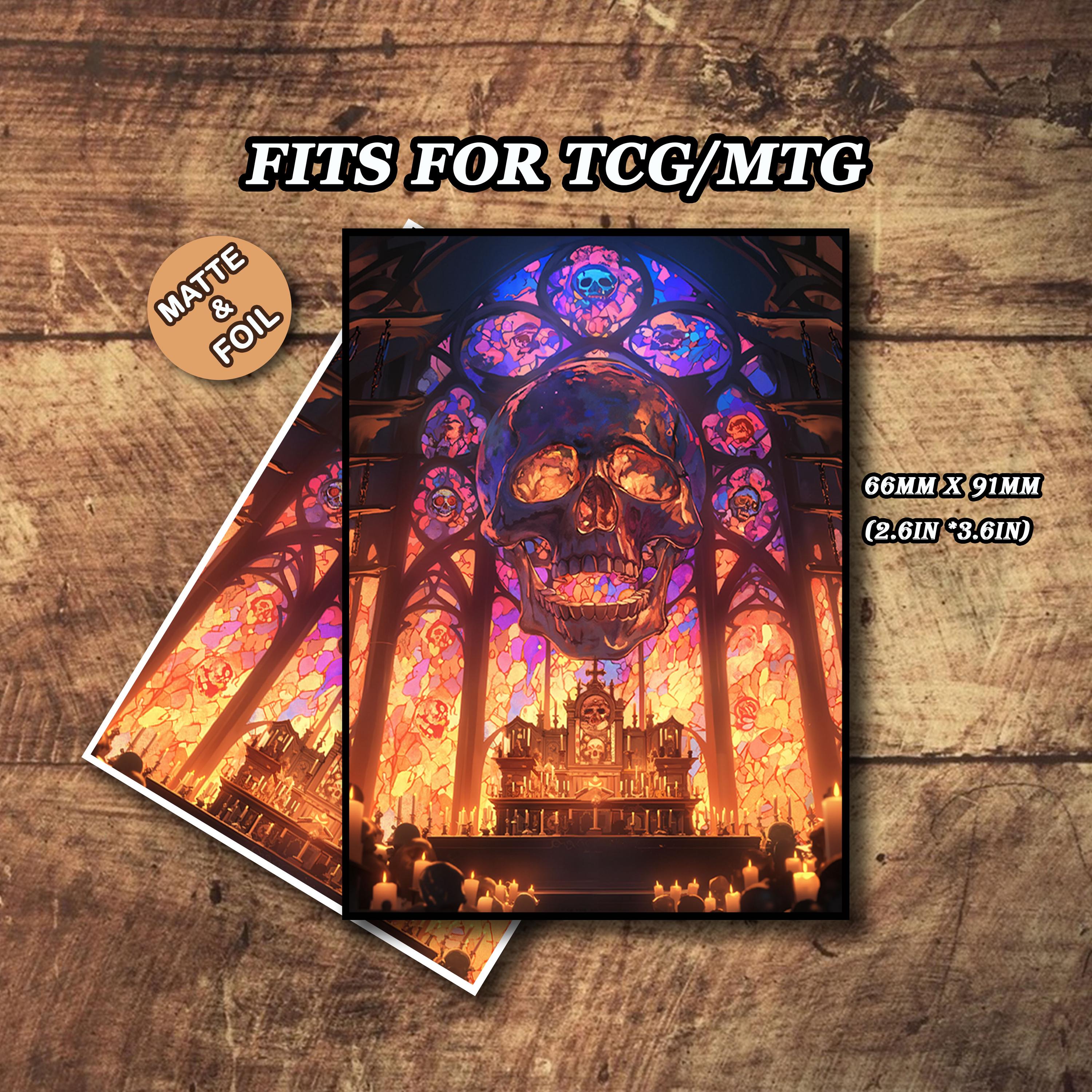 Mtg Card Sleeves, Skeleton's Prayer Theme Card Sleeve, Matte or Foil ...