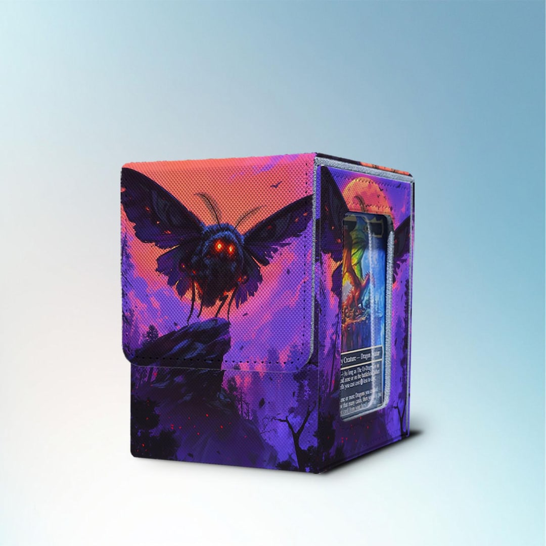 MTG Deck Box With Commander Display, Holds 100+ Sleeved Cards, Anime ...
