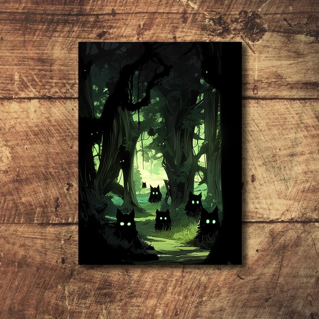 Mtg Sleeves, Cat's Eye Forest Theme Card Sleeves, Top Quality and ...