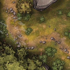 Forest Path Battlemap - Dnd Battle Map, VTT, D&D, 5e, Roll20, Foundry ...