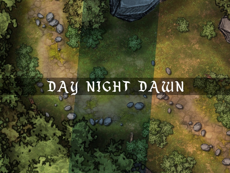 Forest Path Battlemap - Dnd Battle Map, VTT, D&D, 5e, Roll20, Foundry ...