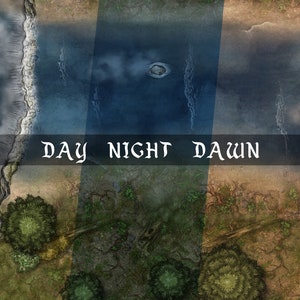 Forest Waterfall Battlemap - Dnd Battle Map, VTT, D&D, 5e, Roll20 ...