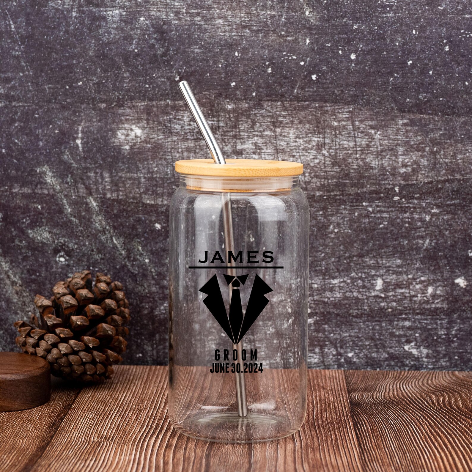 Personalized Beer Cups for Wedding Party, Barware for Him Beer Glasses ...