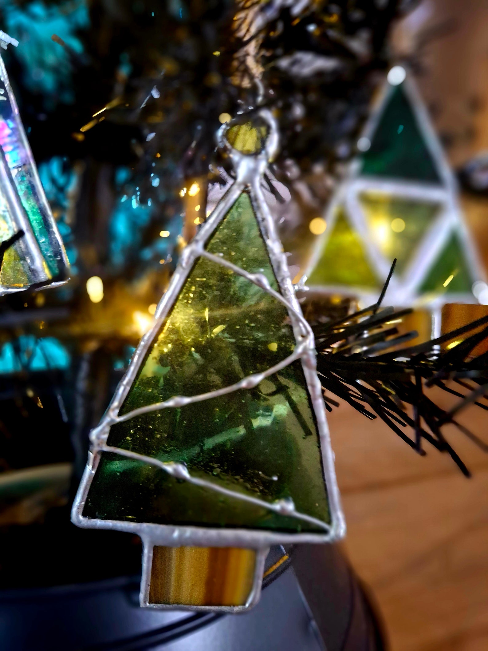 6 Stained Glass Christmas Trees - Etsy