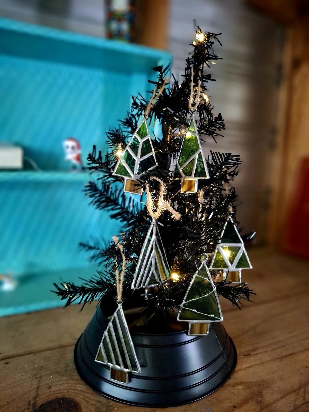 6 Stained Glass Christmas Trees - Etsy