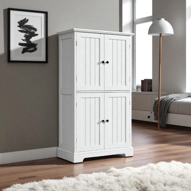 Small White Floor Cabinet - Etsy
