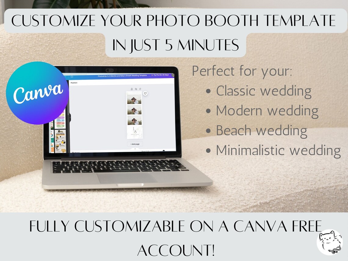 Photo Booth White Baby's Breath and Marble Template | Photobooth ...