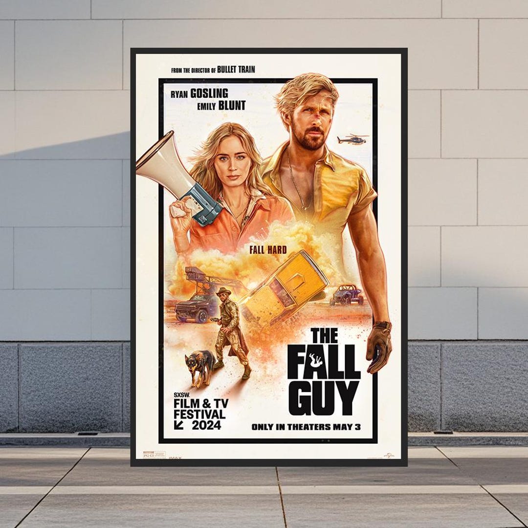The Fall Guy Movie Poster,room Decor, Art Poster for Gift,gift for ...