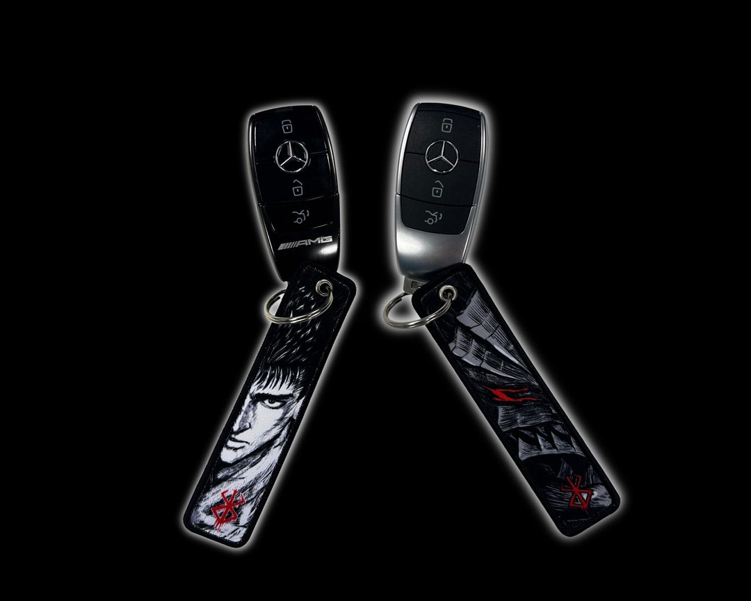 Berserk Guts Embroidered Anime Keychain - Etsy