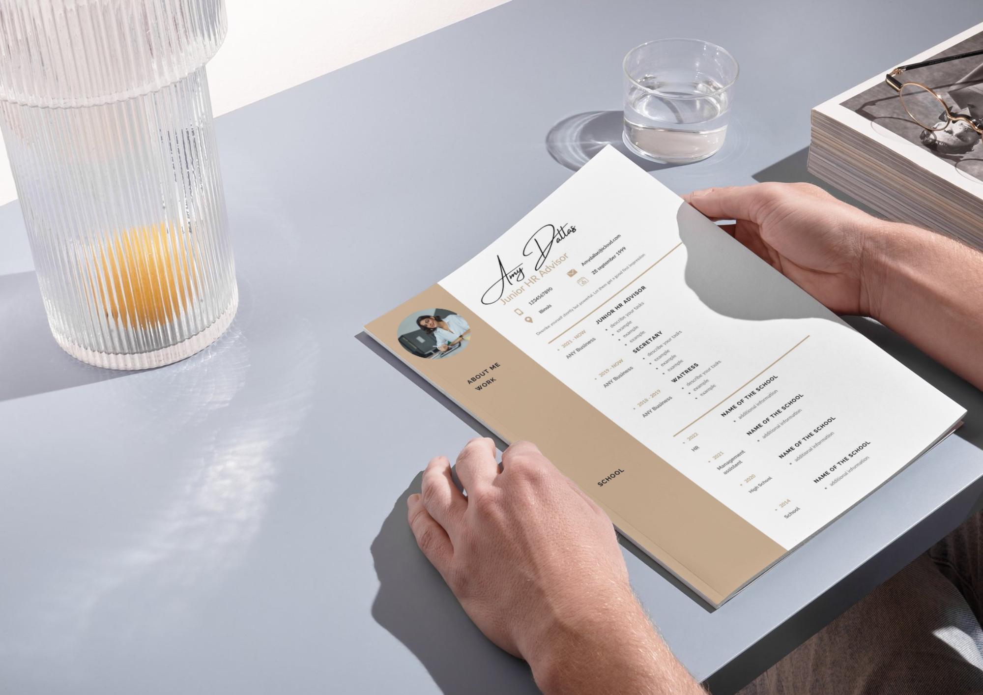 CV - Professional Resume, Easy to Edit With Canva - Etsy