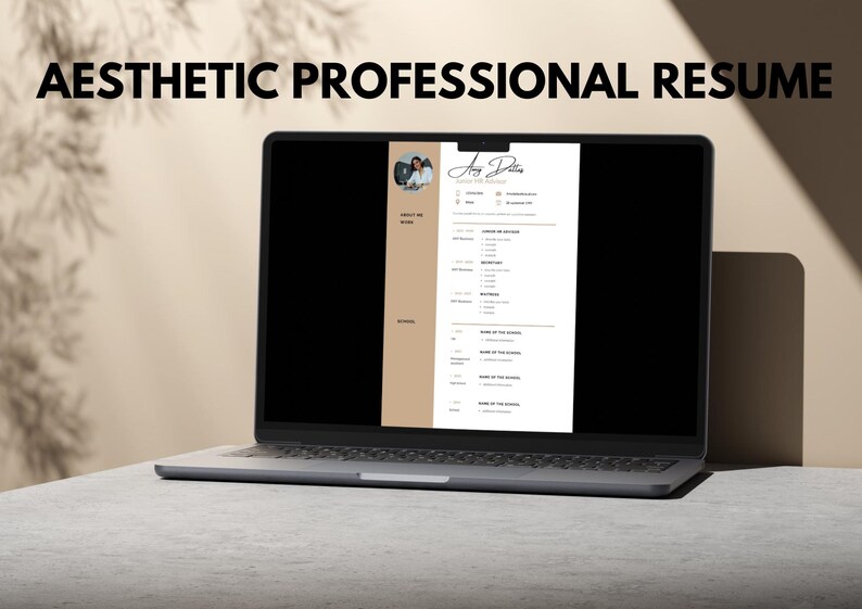 CV - Professional Resume, Easy to Edit With Canva - Etsy