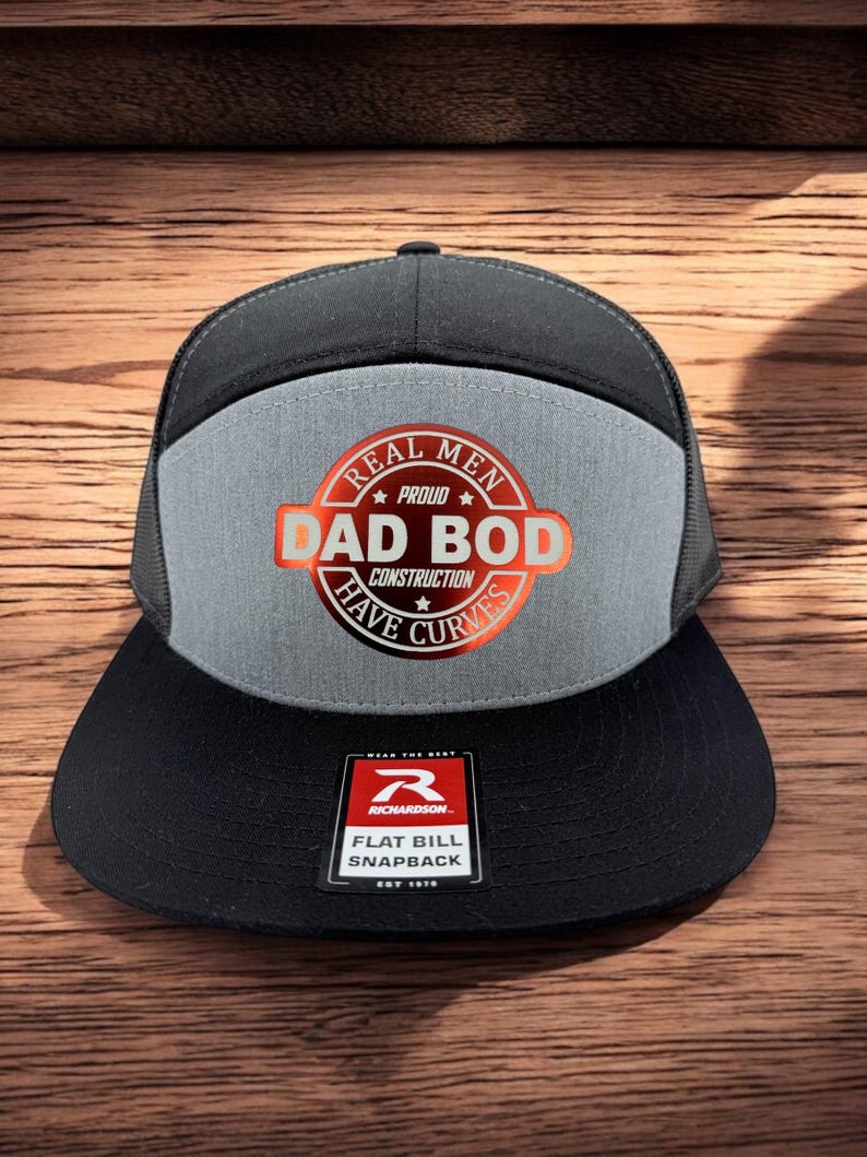 Dad Bod Acrylic Patch Trucker Snapback Hat. - Etsy