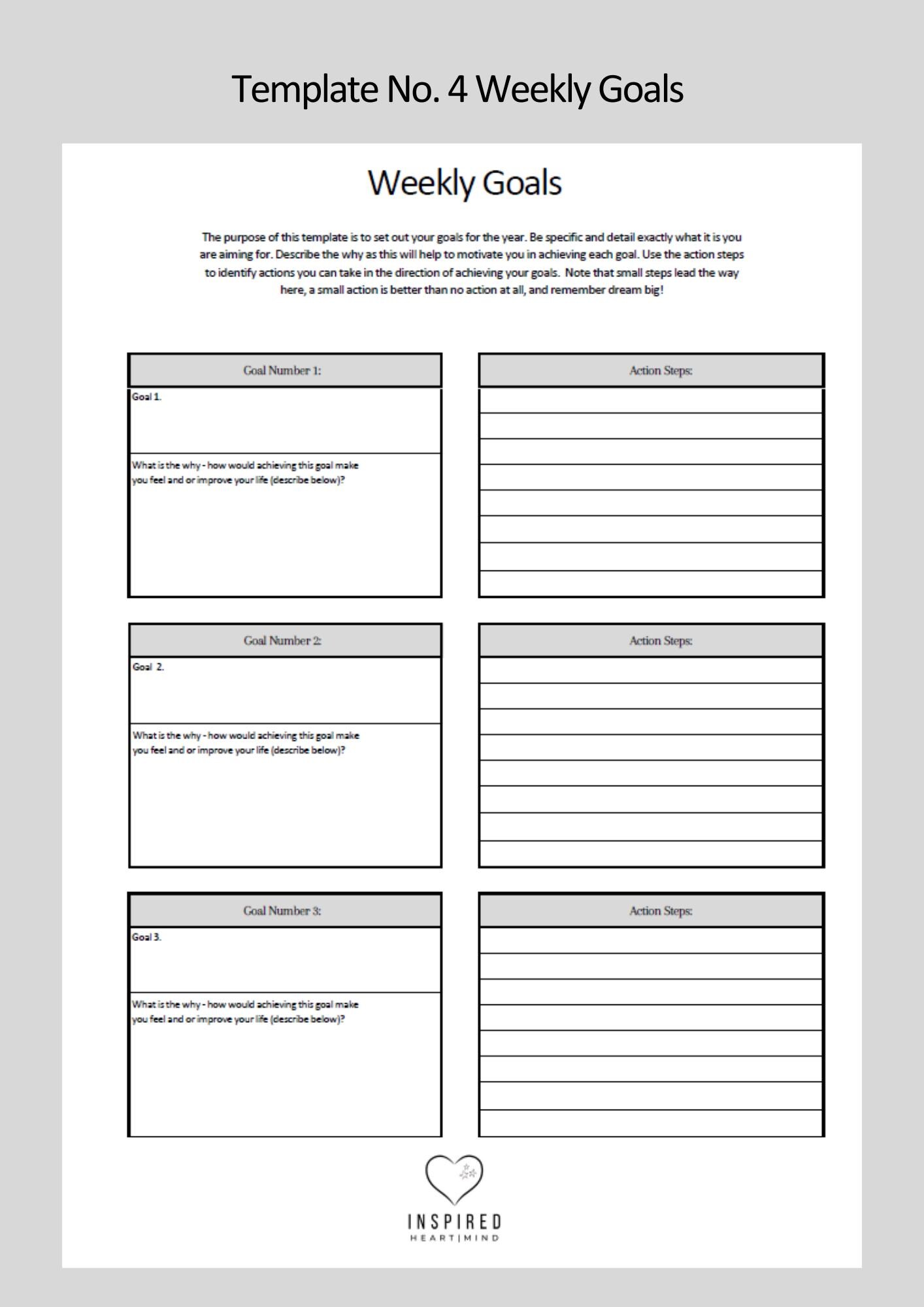 Goal Planning - Annual Goals, Quarterly Goals, Monthly Goals, Weekly ...