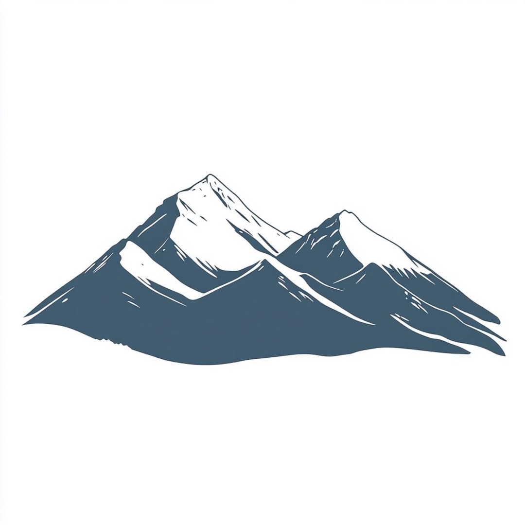 24 Mountain Clipart, Printable Mountain Illustration, Digital Mountain ...