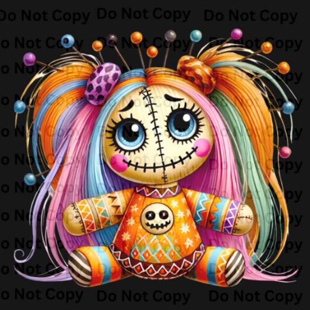 Voodoo Dolls Boy and Girl DTF Transfer Print for T-shirt - Etsy