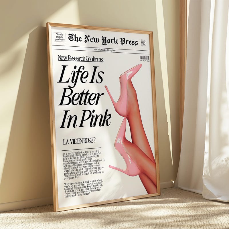 Pink Posters - Etsy