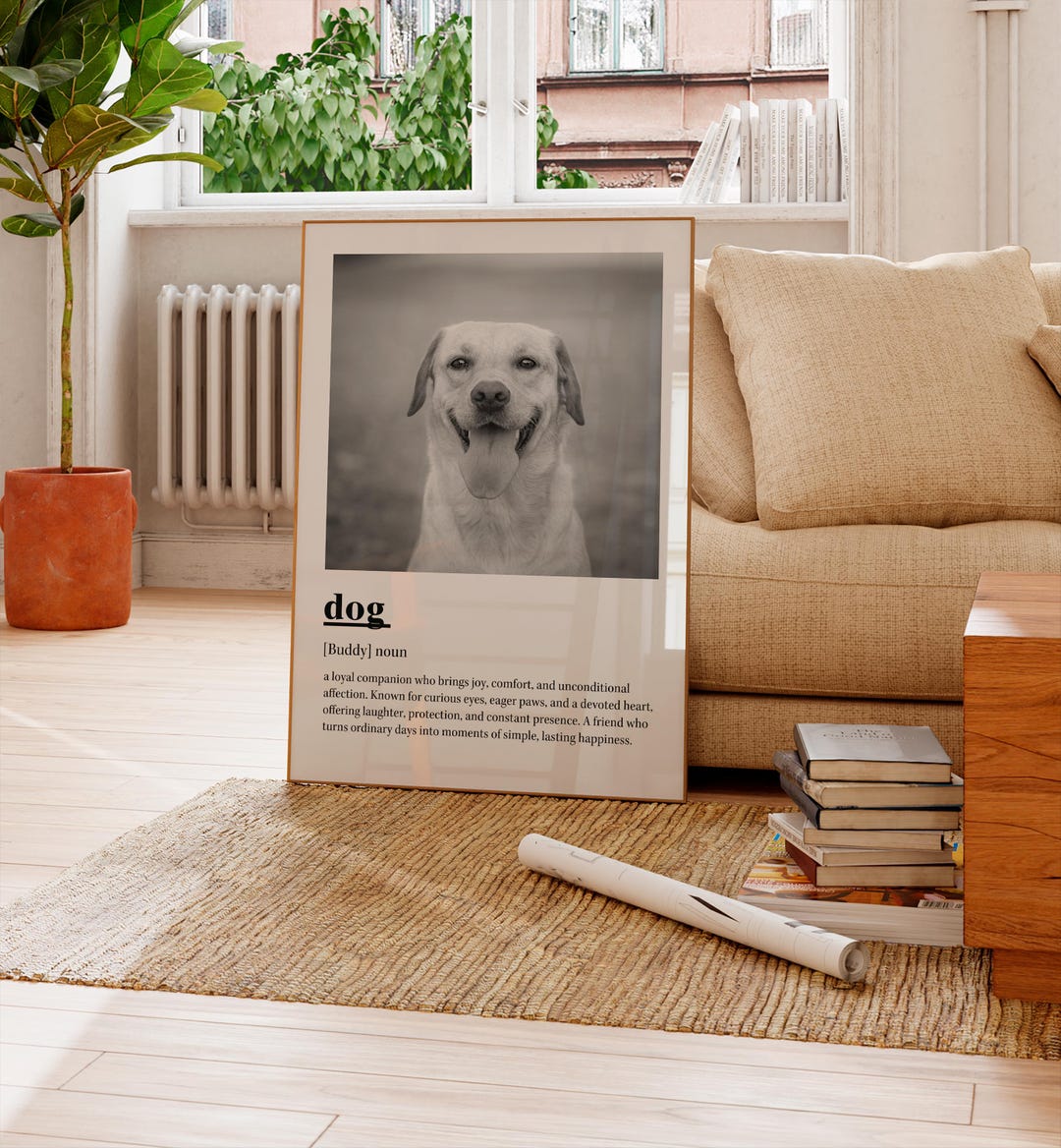 Personalized Dog Definition Print, Custom Photo & Pet Name Poster ...
