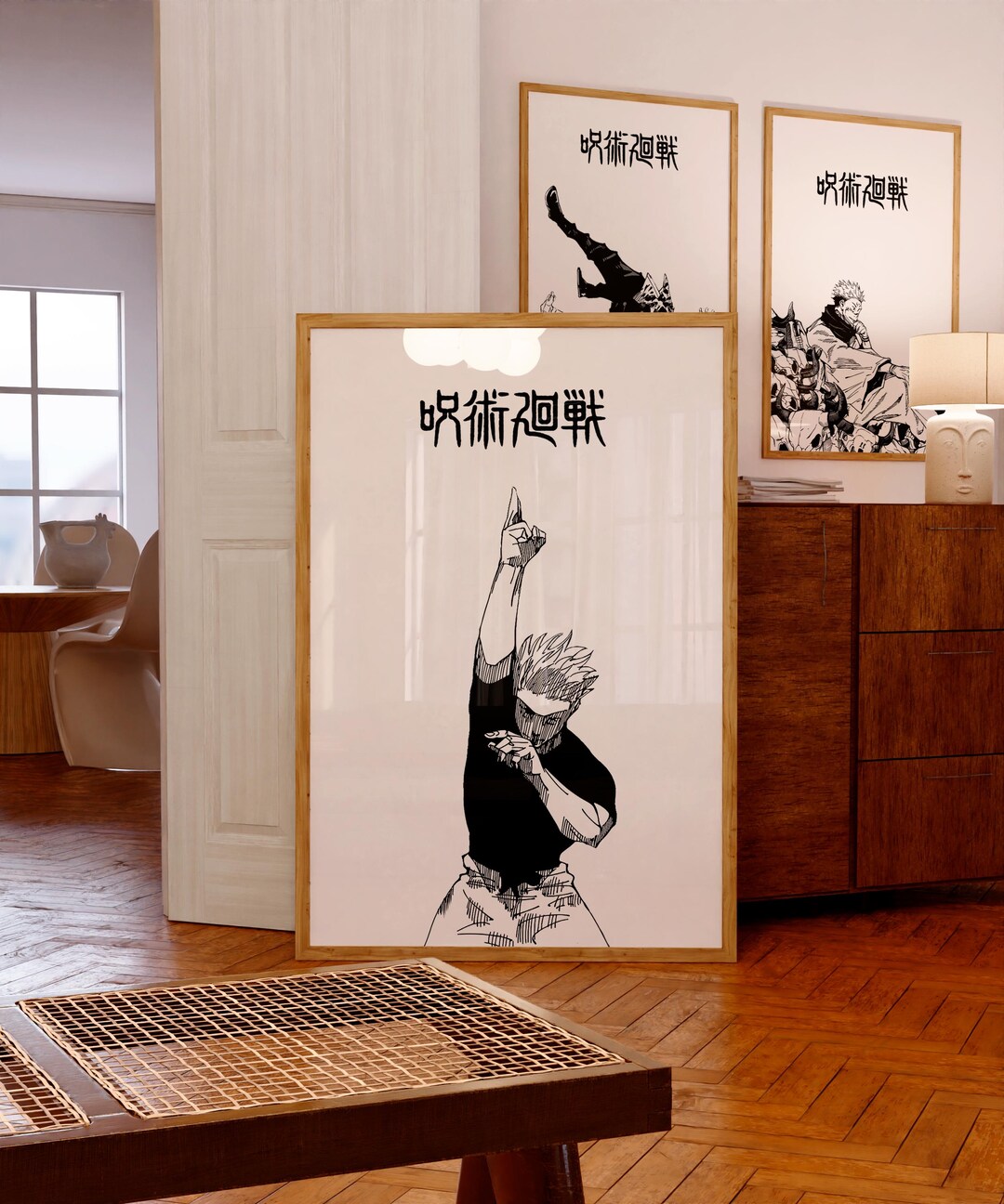 Jujutsu Kaisen Poster Set of 3, JJK Anime Wall Art, Satoru Gojo ...