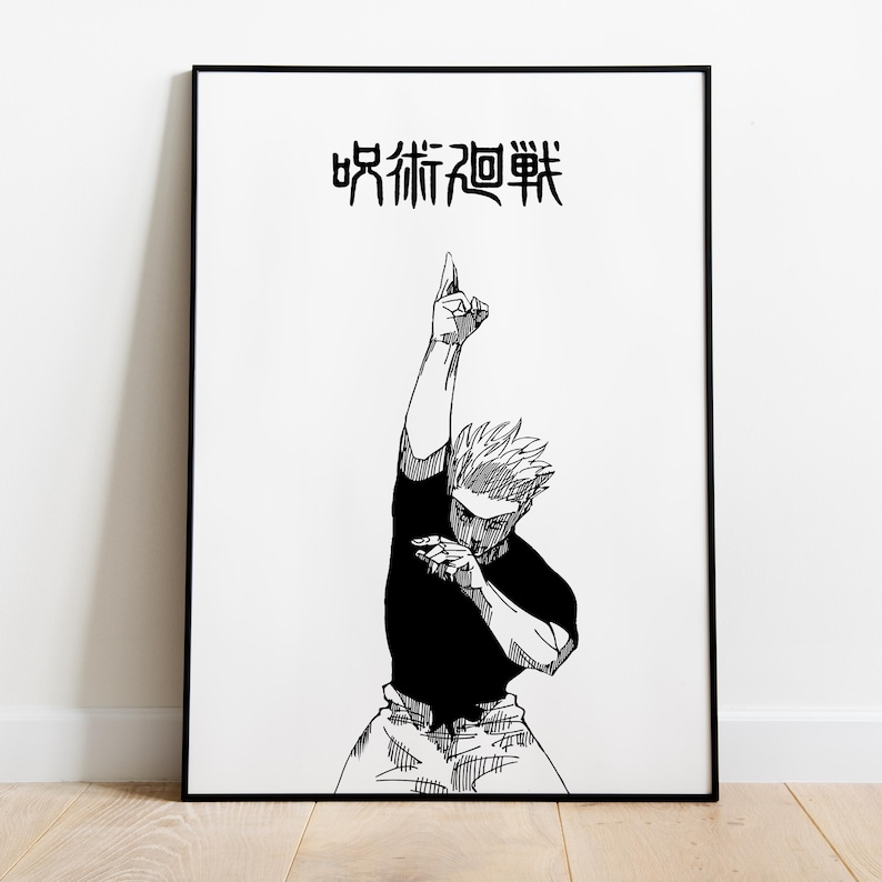Jujutsu Kaisen Poster Set of 3, JJK Anime Wall Art, Satoru Gojo ...
