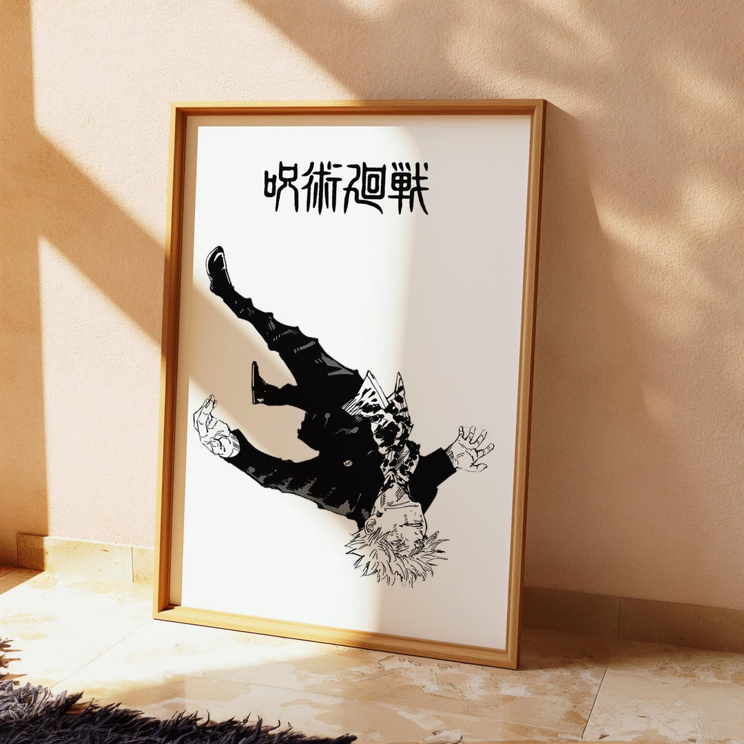 Gojo JJK Poster, Gojo Anime Print, Jujutsu Kaisen Poster, JJK Poster ...