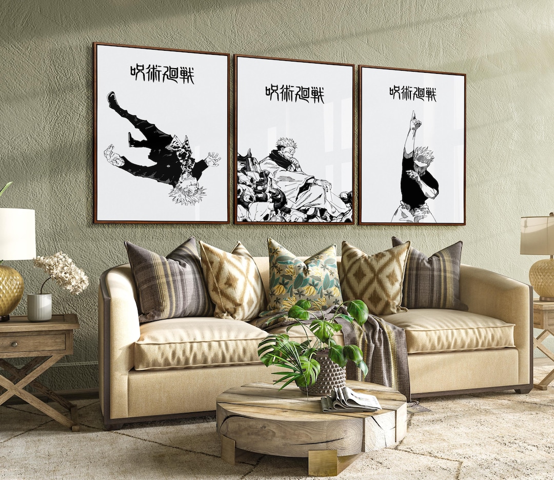 Jujutsu Kaisen Poster Set of 3, JJK Satoru Gojo, Anime Poster, Gojo JJK ...
