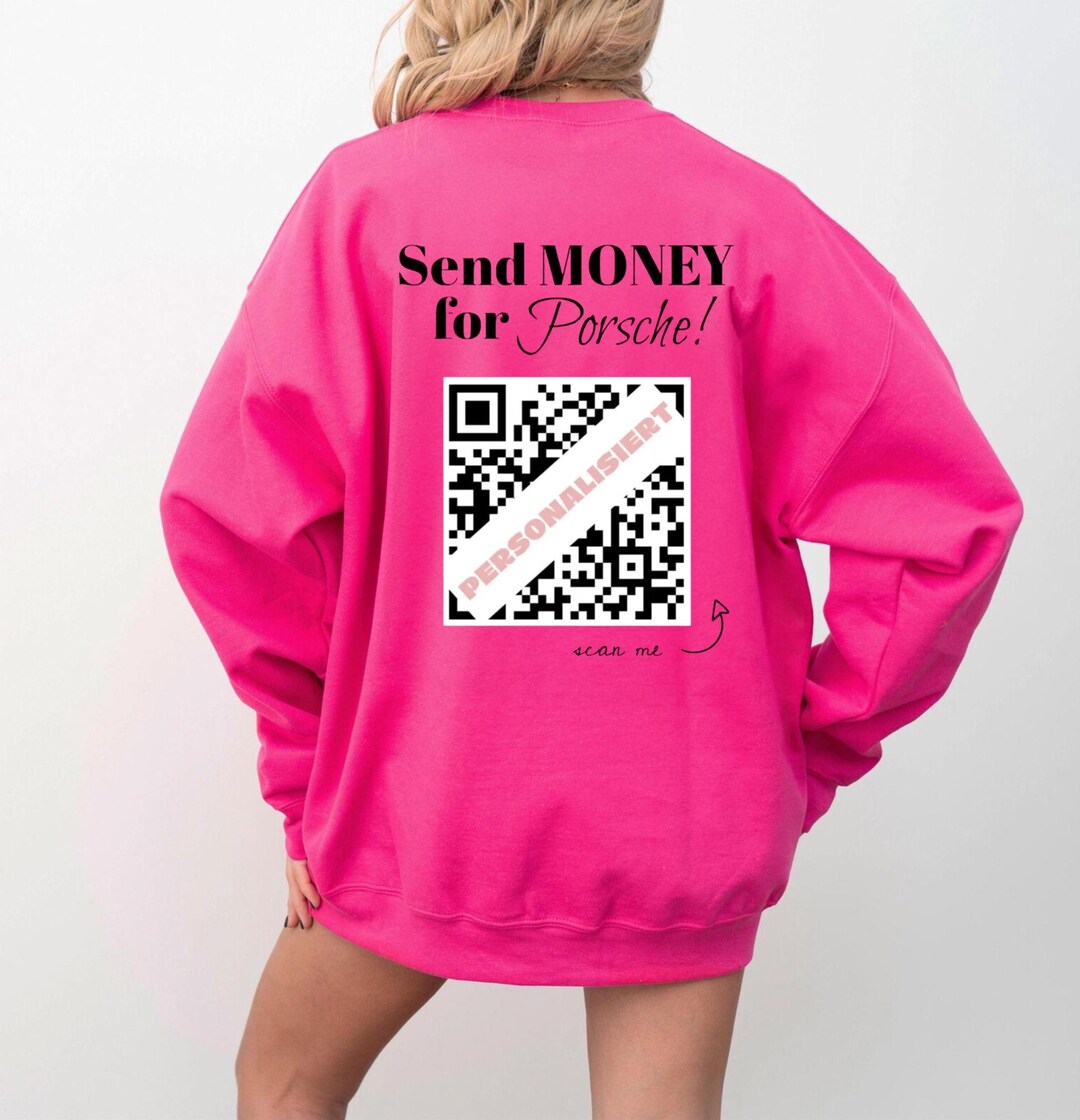Send money for Porsche Custom QR Code Sweater Personalized Banking-url ...
