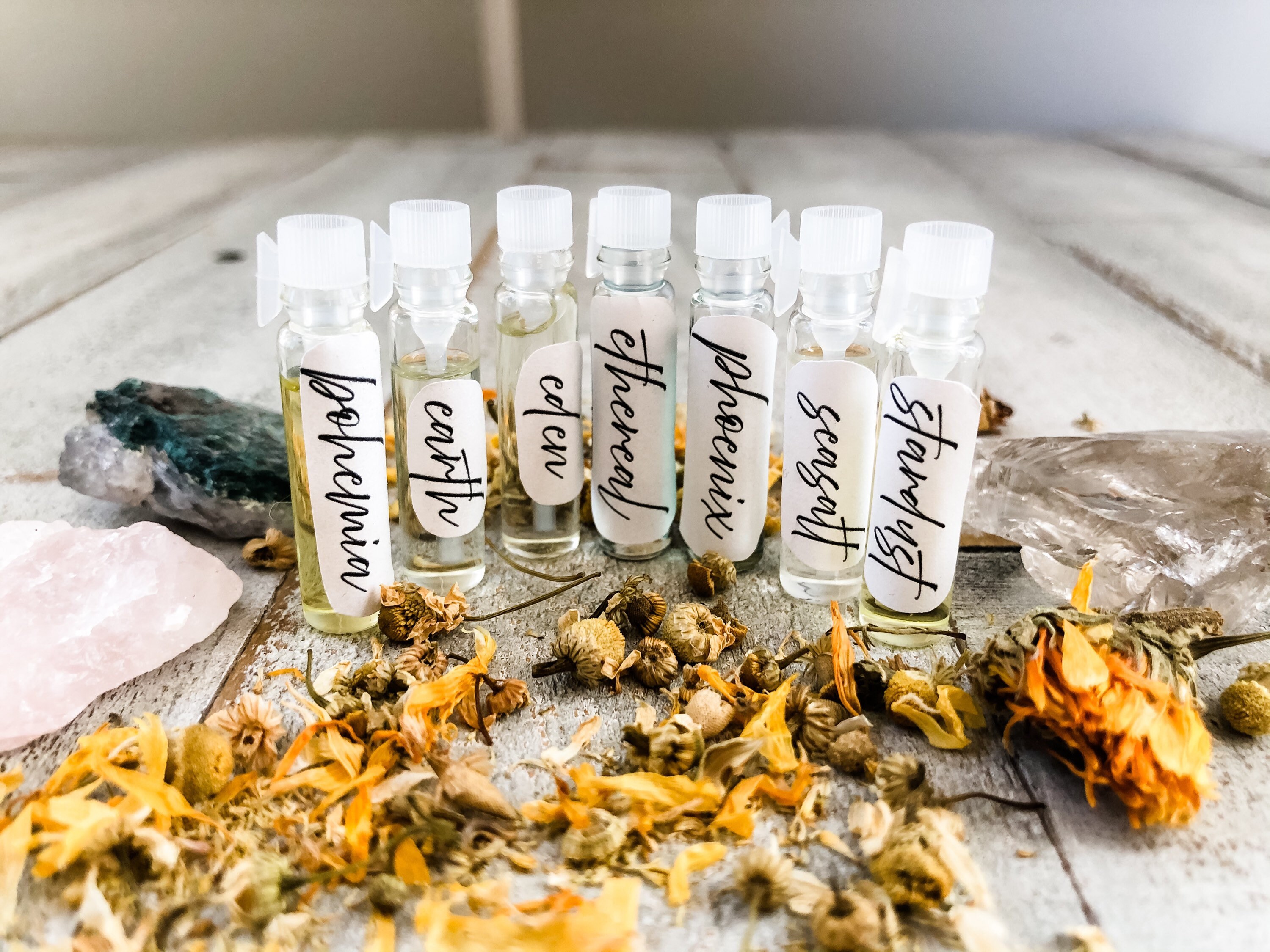 Natural Perfume Samples, Essential Oil Perfume Samples, Choose One - Etsy