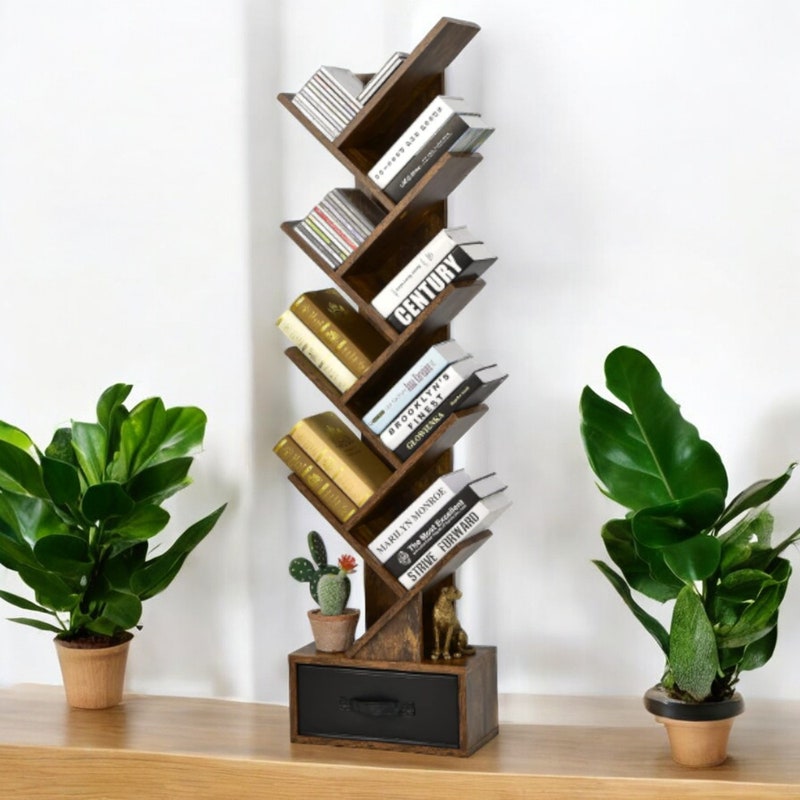 Rustic Bookshelf - Etsy
