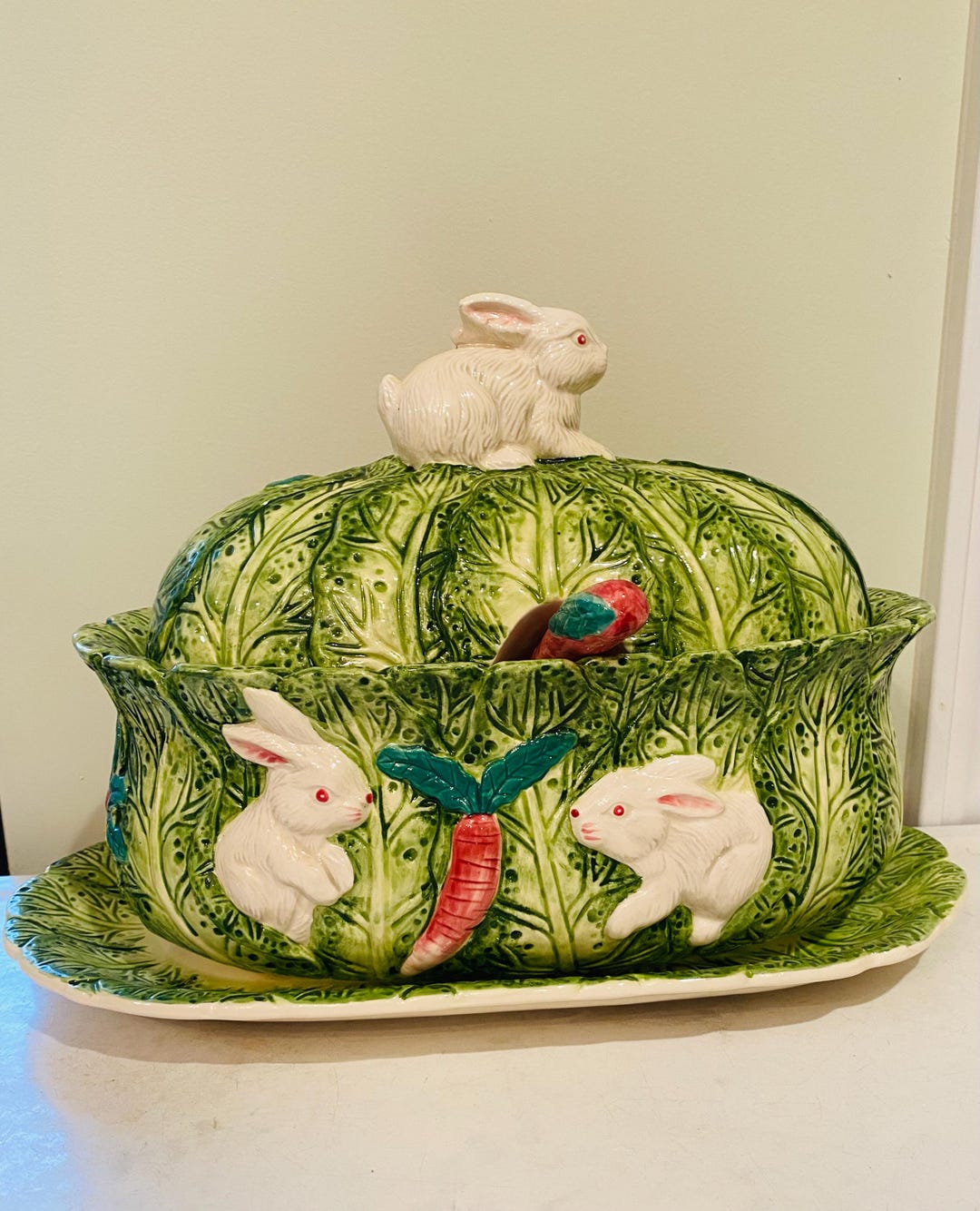 Vintage 1990s Bunny Lane Tureen With Ladle and Platter STRATA GROUP ...