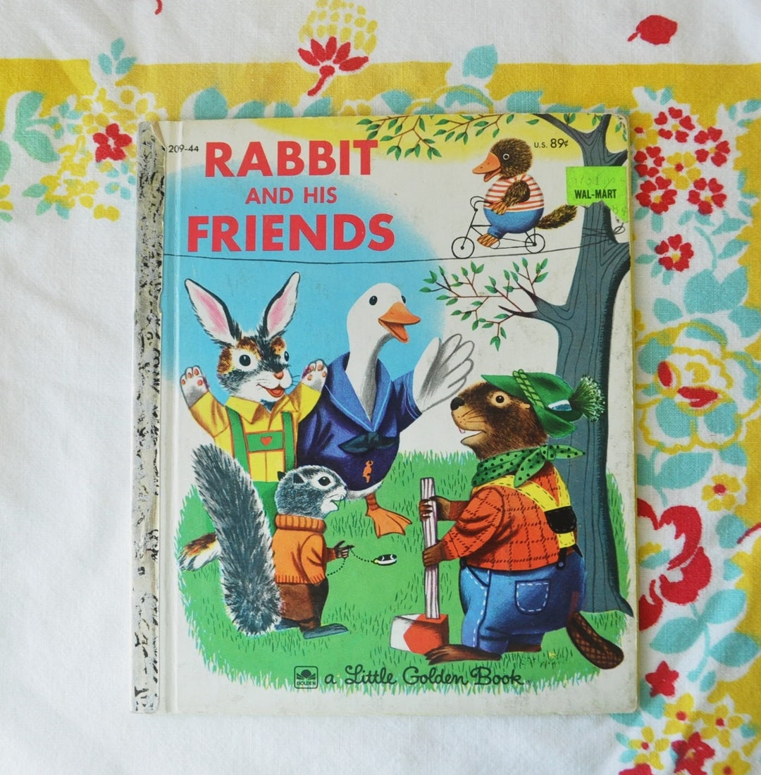 Vintage Rabbit and His Friends A Little Golden Book/animal Book/chicken ...