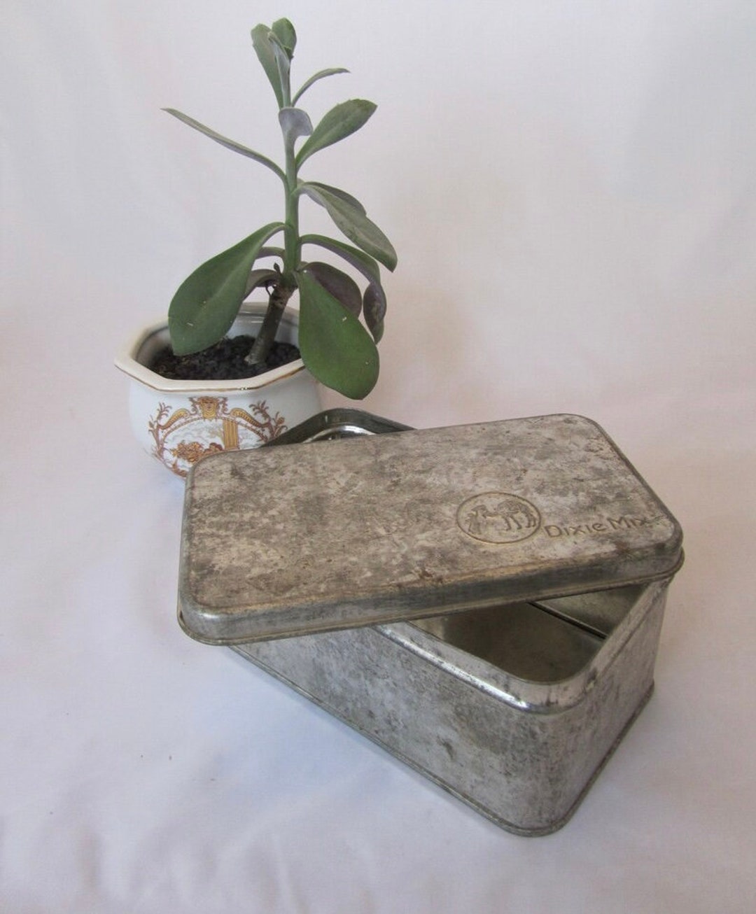 1940's Dixie Mix Metal Advertising Tin Retro Fruit Cake - Etsy