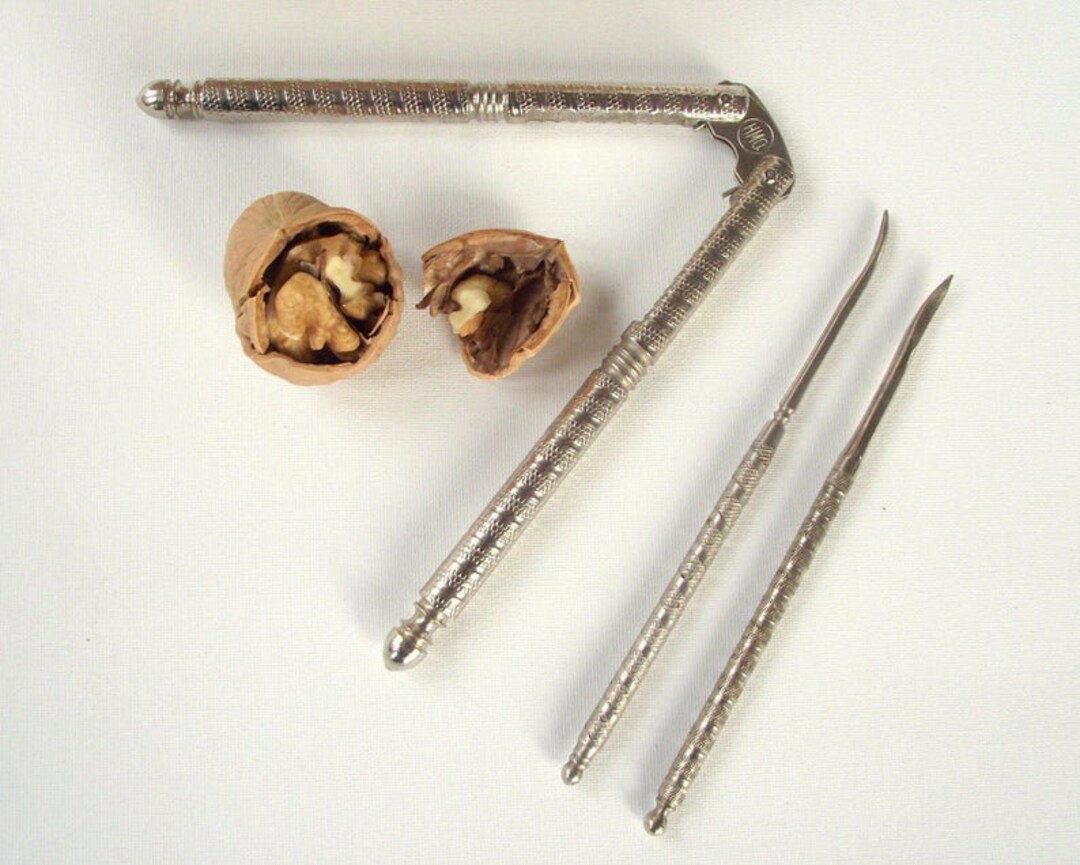 HMQ Vintage Nut Cracker With Nutpick / Nutcracker Set - Etsy