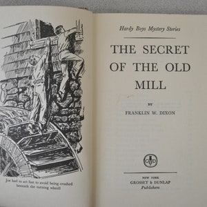 Hardy Boys the Secret of the Old Mill Vintage Mystery Hardback Book the ...